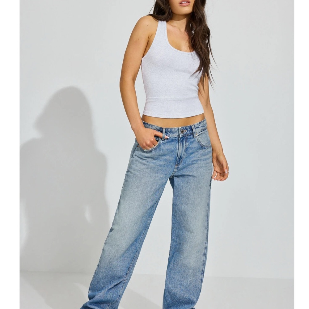 Garage Blue Boyfriend Jeans Relaxed Fit - Gem